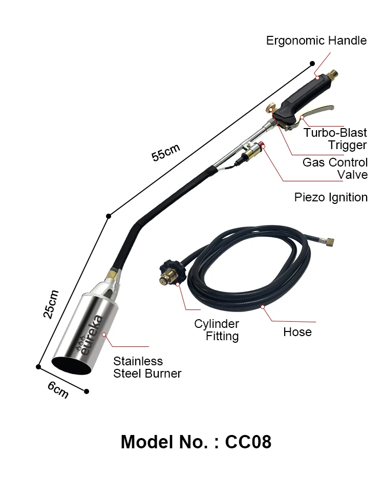 Butane Gas Torch Weed Burner Blowtorch Weed Burner Garden Torch - Buy ...