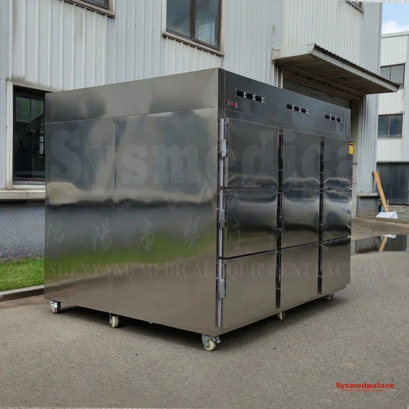 9 Bodies Funeral Mortuary Morgue Refrigerators in Stock