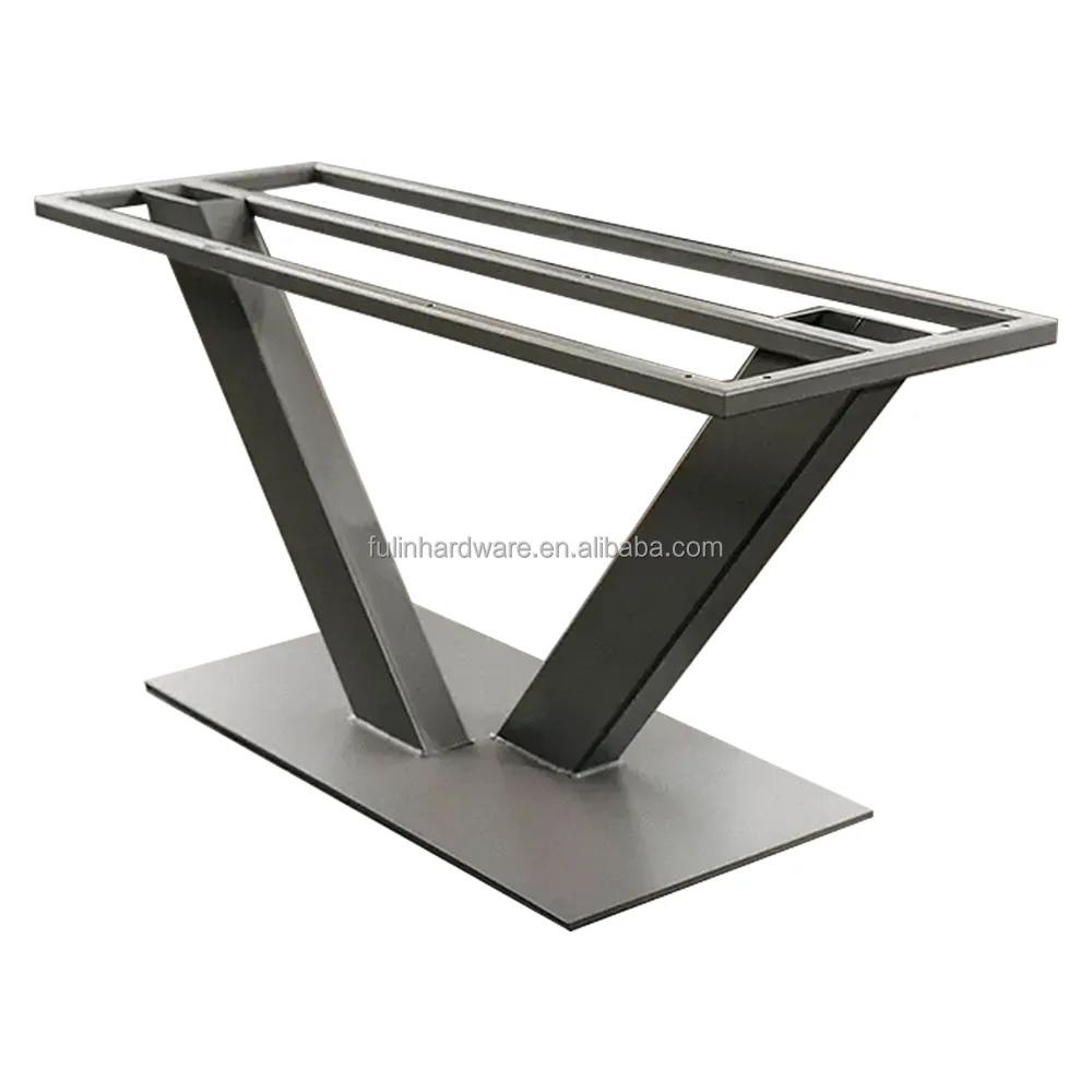 Modern Central Leg Table Base - High Quality Metal Iron