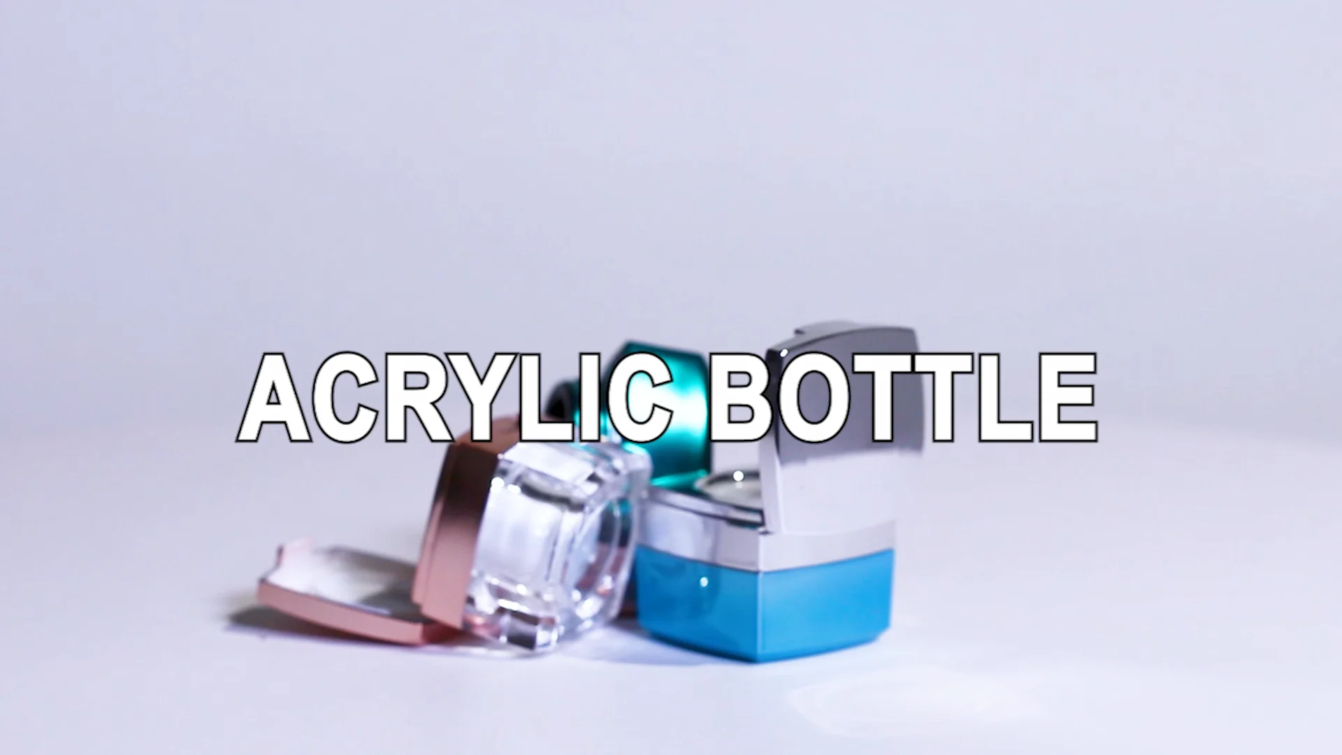 5g Flip Caps Luxury Sweet Plastic Square Cosmetic Jars Frosted China ...