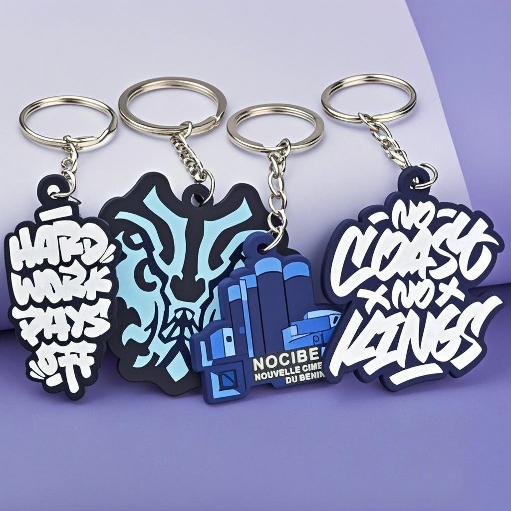2d 3d Soft Pvc Key Chain Logo Soft Rubber Keychains Silicone Keyring ...