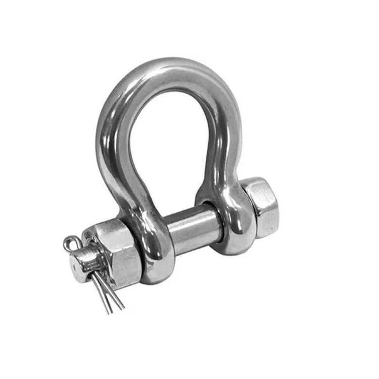Bolt Anchor Bow Shackle Us Type Forged G2130 Stainless Steel Silver Polished Nuk With Safety ...
