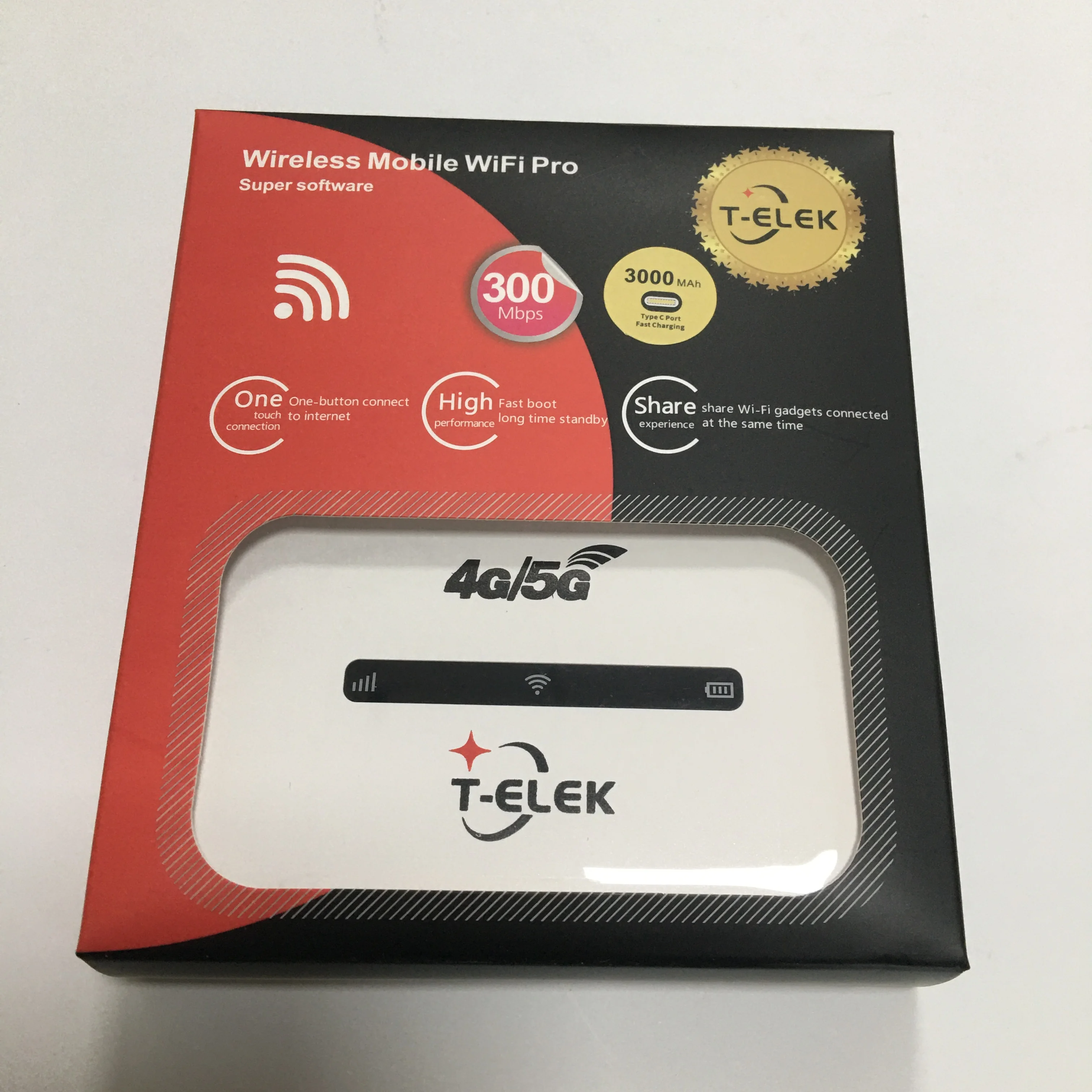 T-elek TM6 4G Mini Wifi Router - 300mbps Hotspot Solution