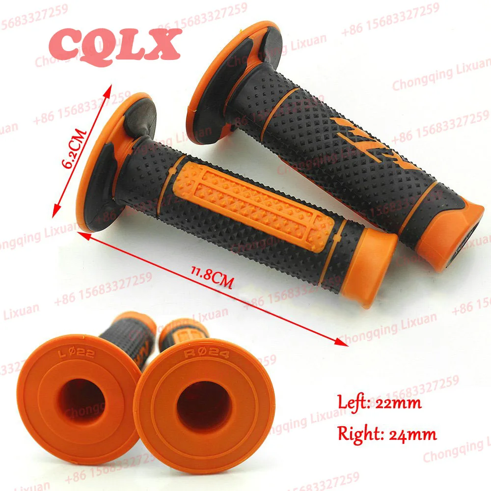 Motorcycle 7/8" 22mm Rubber Hand Grips 63002021100 For Ktm Duke 125 200 ...