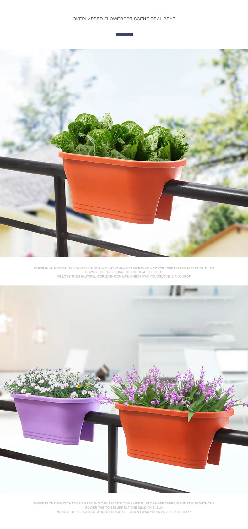 Split Rail Planters Modern Balcony Railing Planter Boxes Deck Railing ...