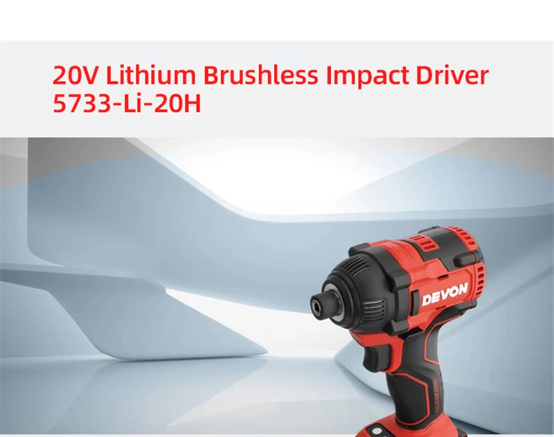 DEVON 20V Impact Driver - Powerful, Brushless, and Versatile