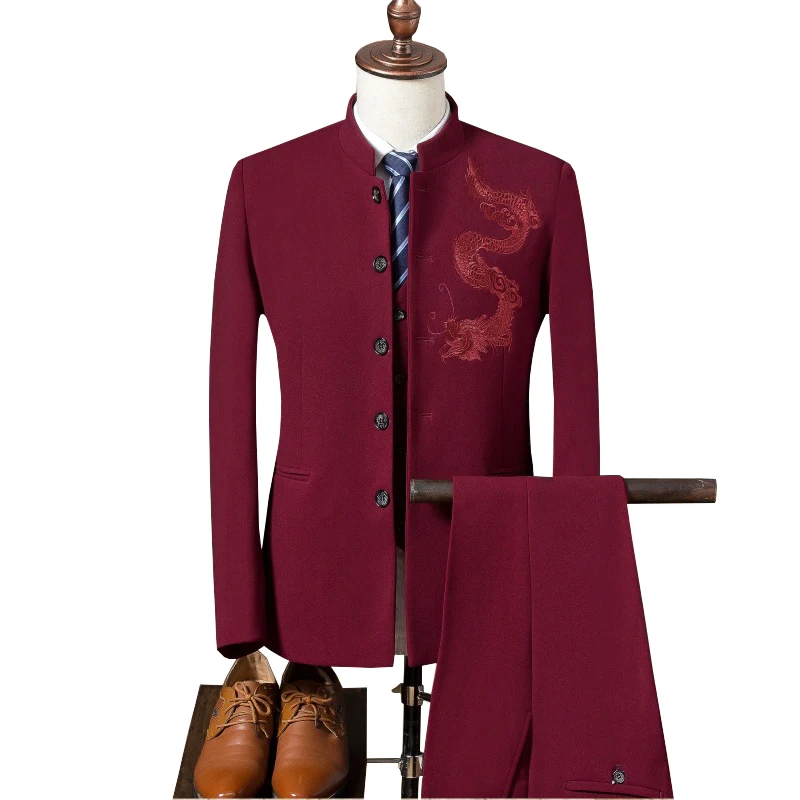Chinese Collar Suit Designs
