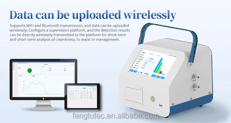 Portable Particle Air Detector Clean Room Dust Particle Counter Air ...