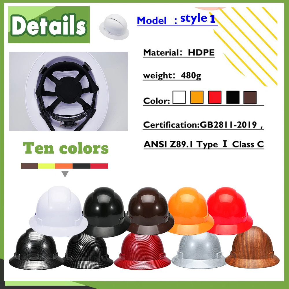Reflective Hat Factory Industrial Construction Safety Helmet - yoweshop