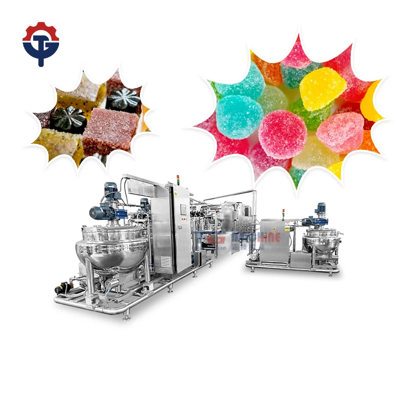 Commercial Small Automatic Jelly Candy Production Line Gummy Bear Soft ...