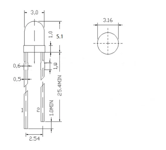Shenzhen Manufacturer Infrared LED Photodiodes for Smoke Sensor