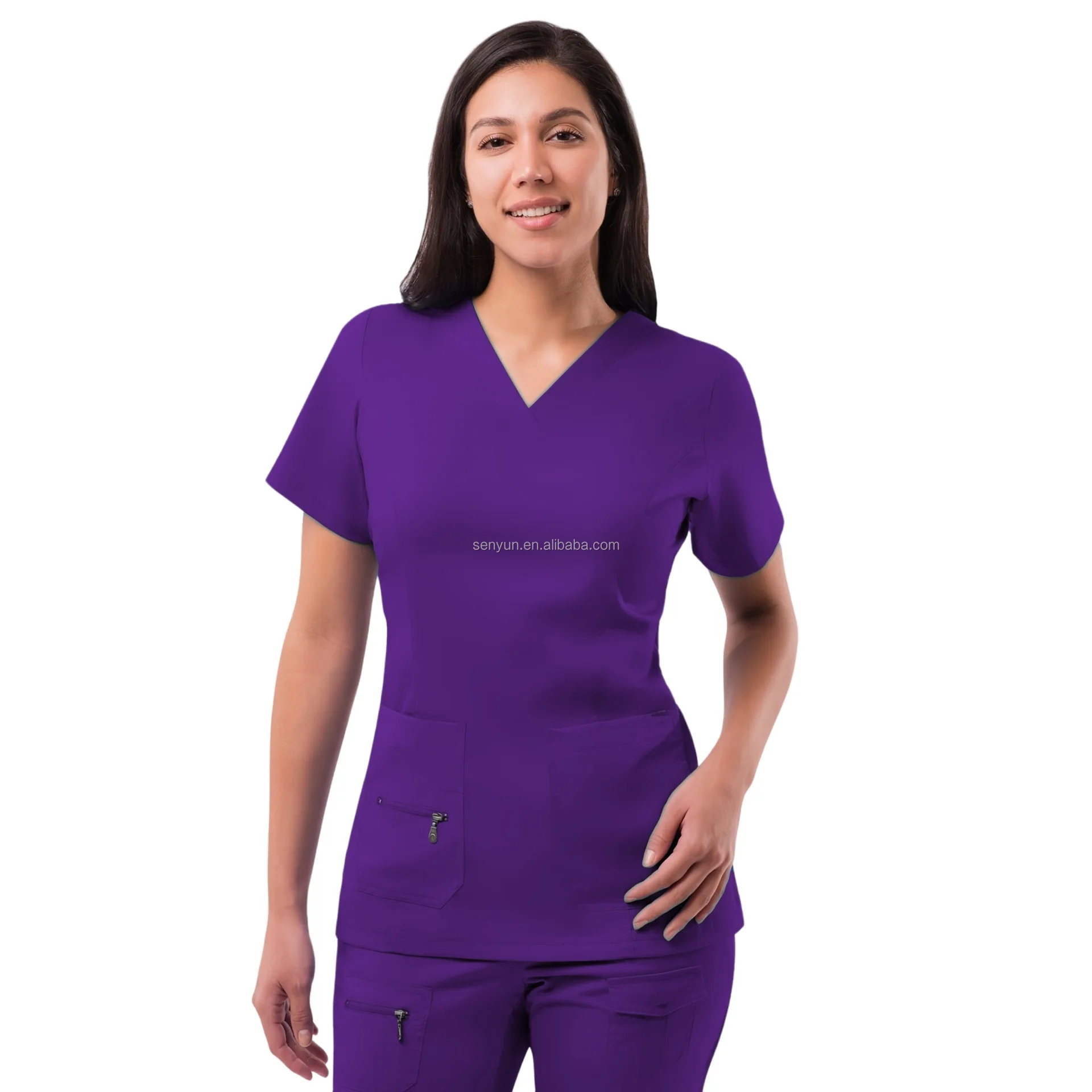 Factory Hospital Uniforms Medical Scrubs Unisex Scrubs Uniforms Two ...