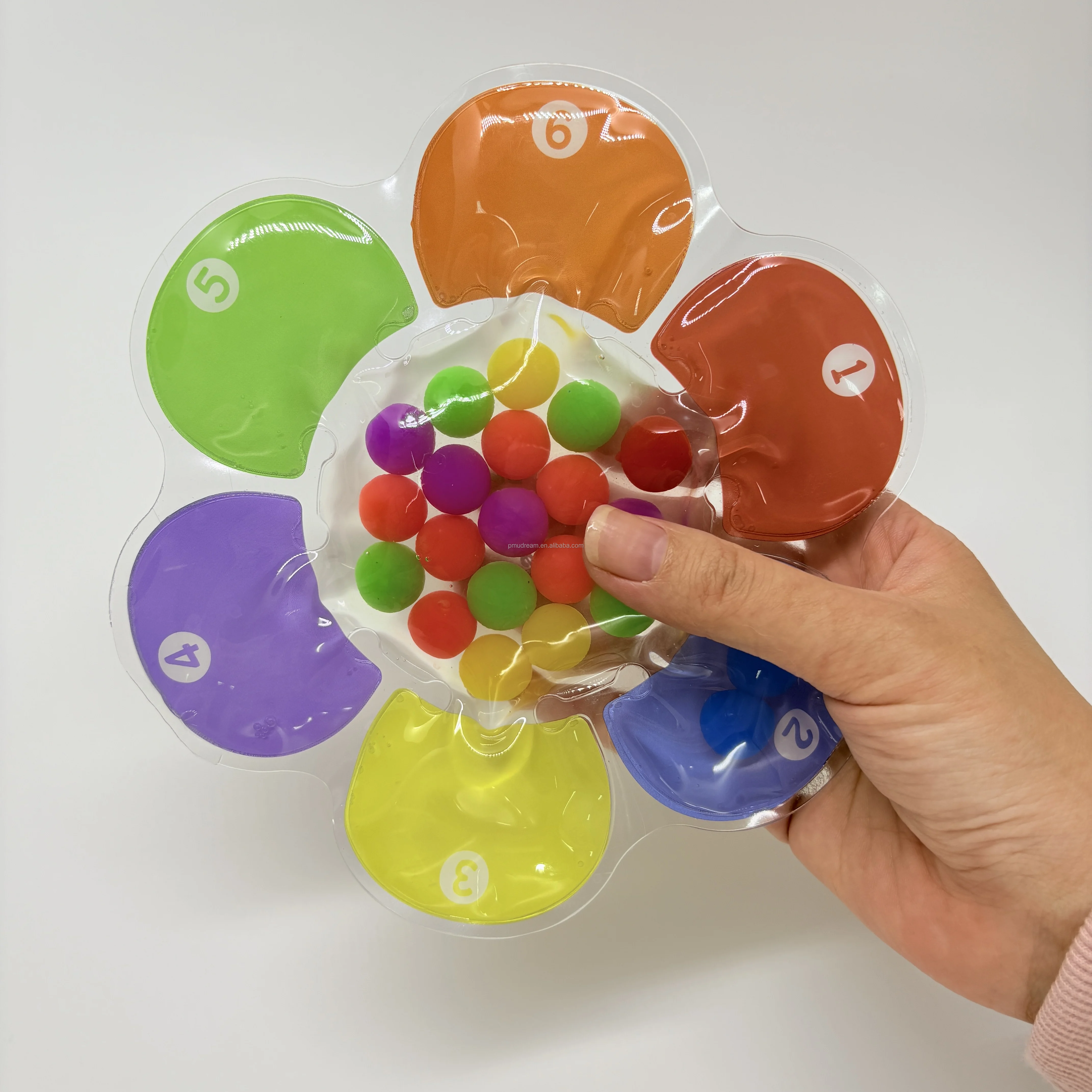 Color Matching Toys Games Flower-shaped Fine Motor Color Sorting Toys ...