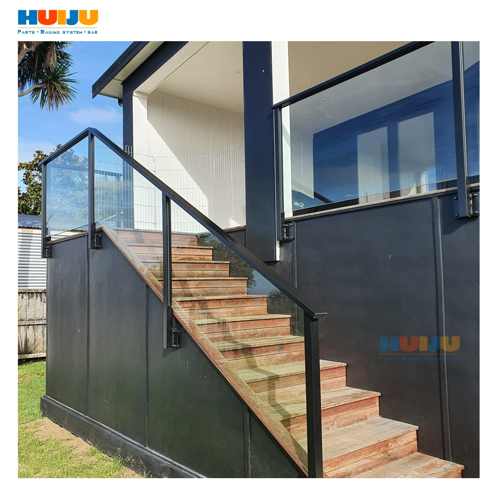 HJ External Glass Railing for Balcony Stairs - Durable & Stylish