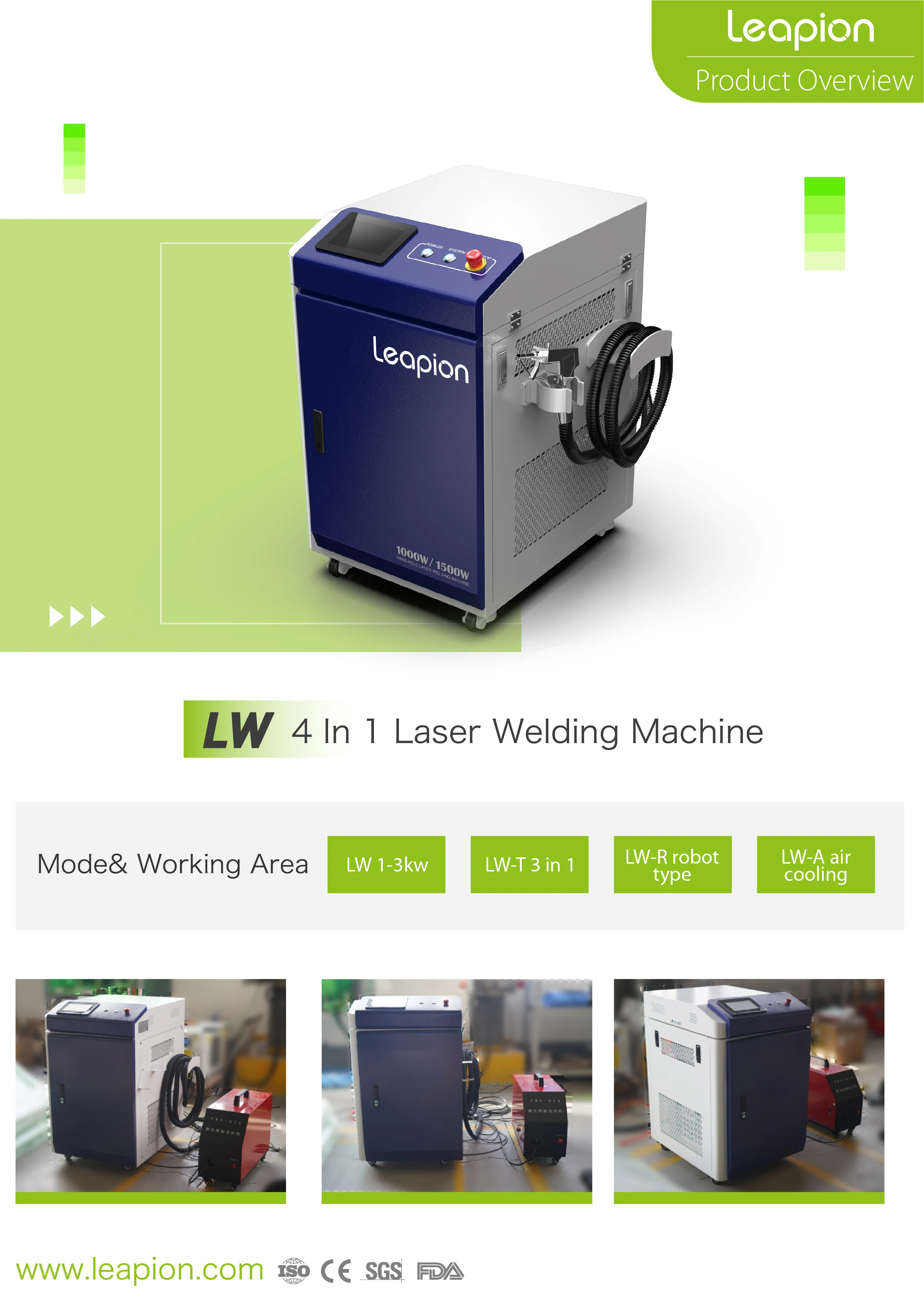 New Design 1000w 1500w 2000w Laser Welding Machine 4 In 1 Laser ...