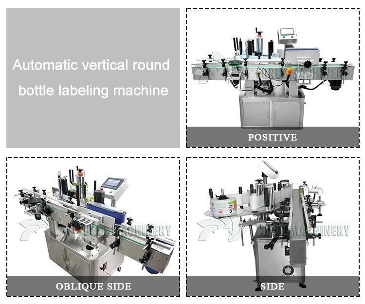 Automatic Round Bottle Jar Labeling Machine Price/beer Glass Plastic Bottle Labeler Machine ...