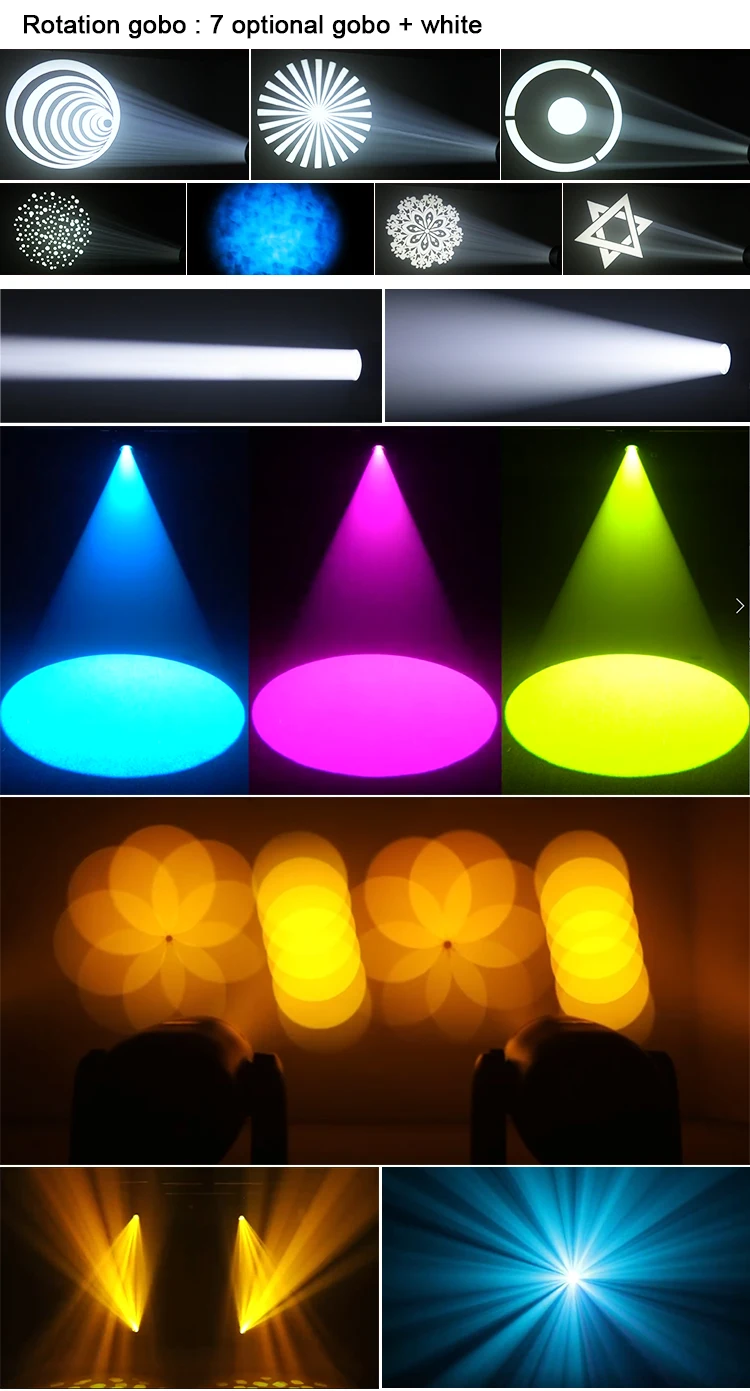 700W LED Spot Profile Linear CMY Color Mixing Moving Head Light