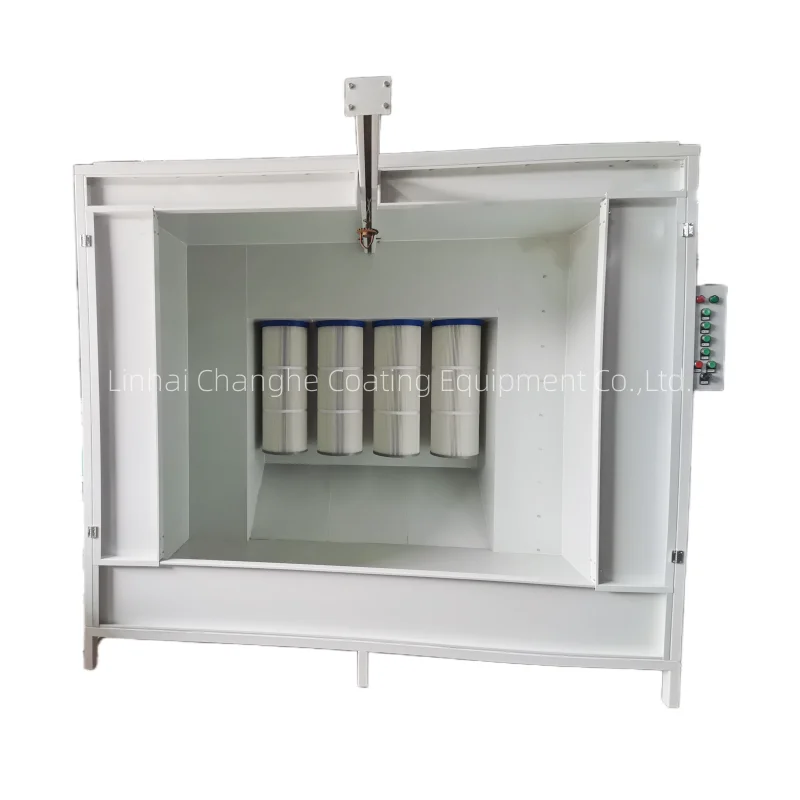 Changhe Top Conveyor Rail Electrostatic Powder Coating Booth Spray ...