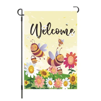 Custom 12x18 Inch Double Sided Sublimation Print Seasonal Garden Flag ...