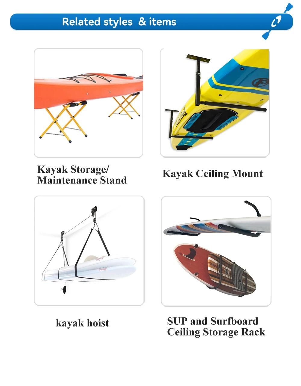 Double Sup & Surf Ceiling Storage Rack Aluminum Storage Rack Overhead ...