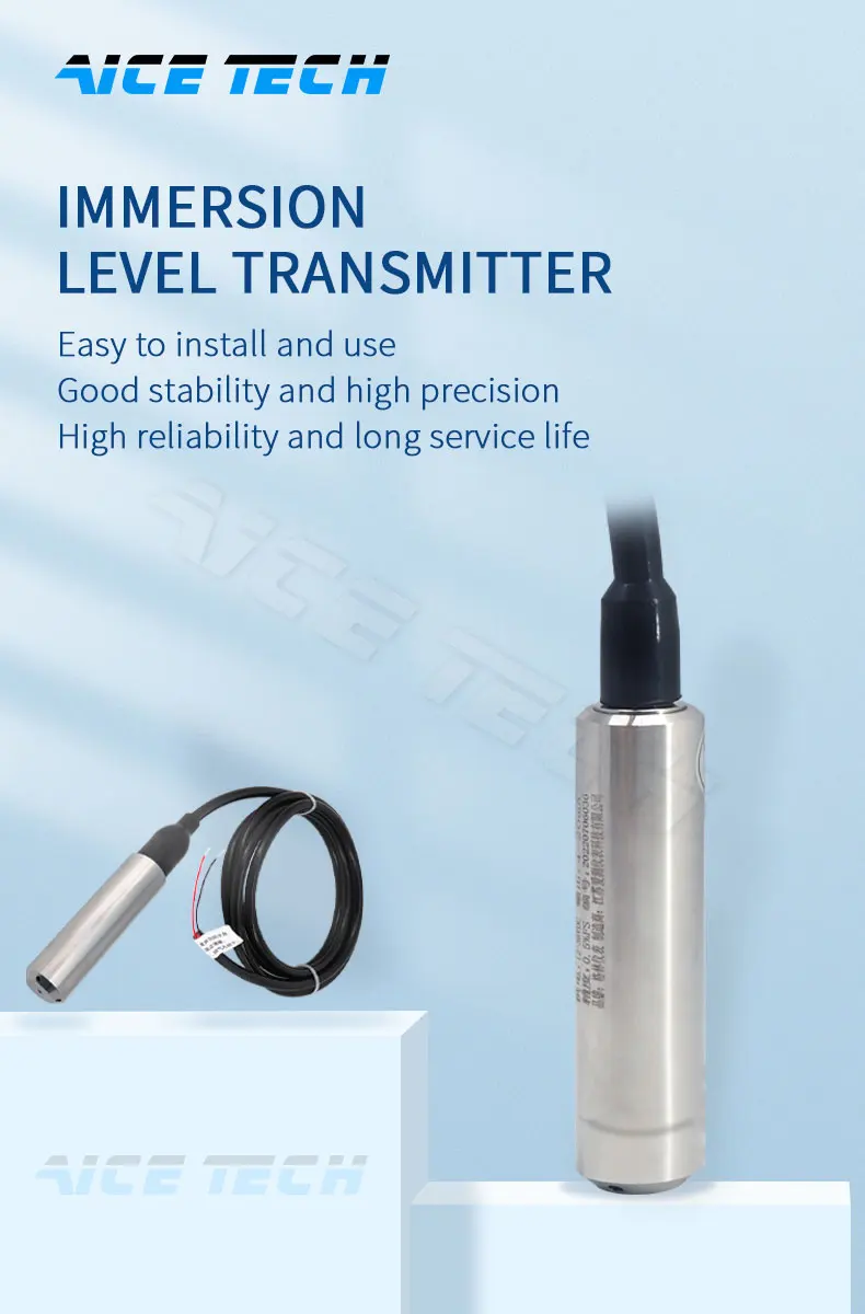 Aice Tech 4-20ma Submersible Oil Tank Level Sensor Depth Well Water Level Transmitter Cheap ...