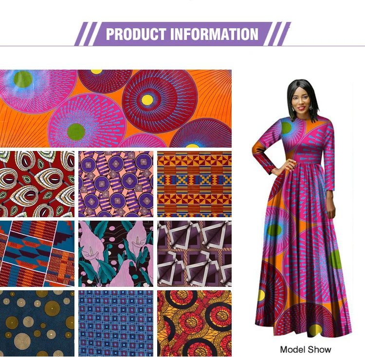 Factory Wholesale Nigerian African Wax Print Fabric 100%cotton Fabric ...