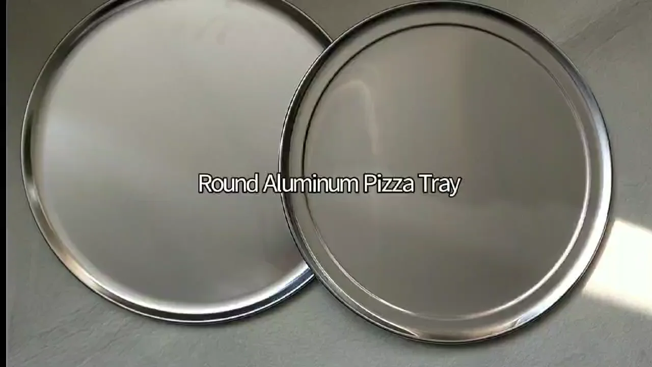 Juchang Aluminum Pizza Tray Pan Coupe Style Wide Rim Pizza Pastry ...