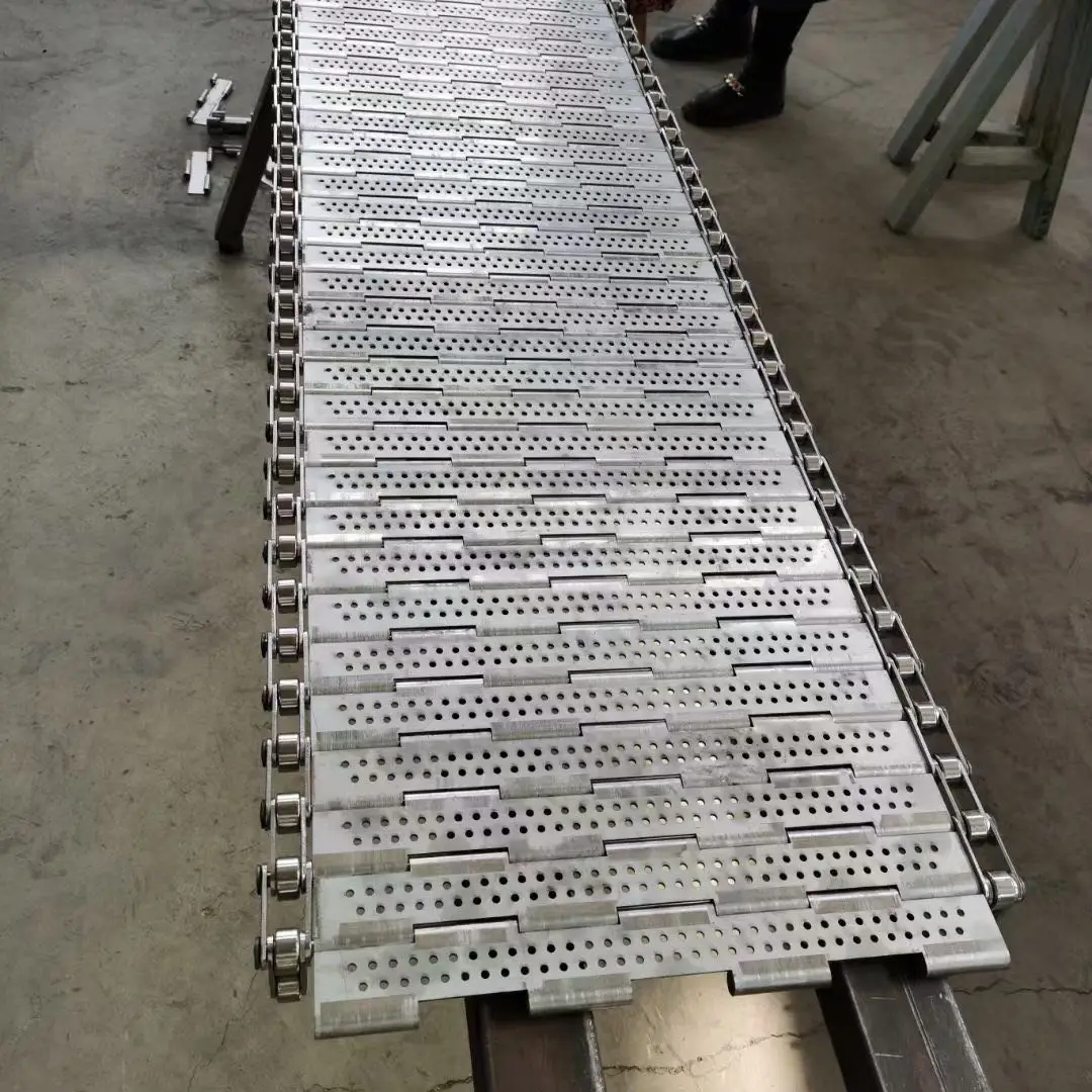 Metal Chain Plate Conveyor Belts - Heat Resistant & Durable