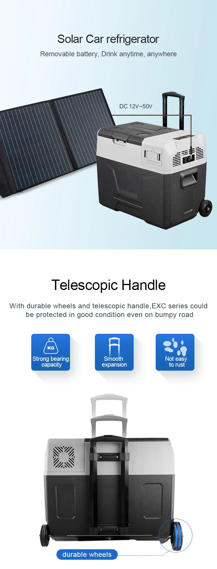 Alpicool ECX50 - Portable Car Fridge with Compressor Cooling