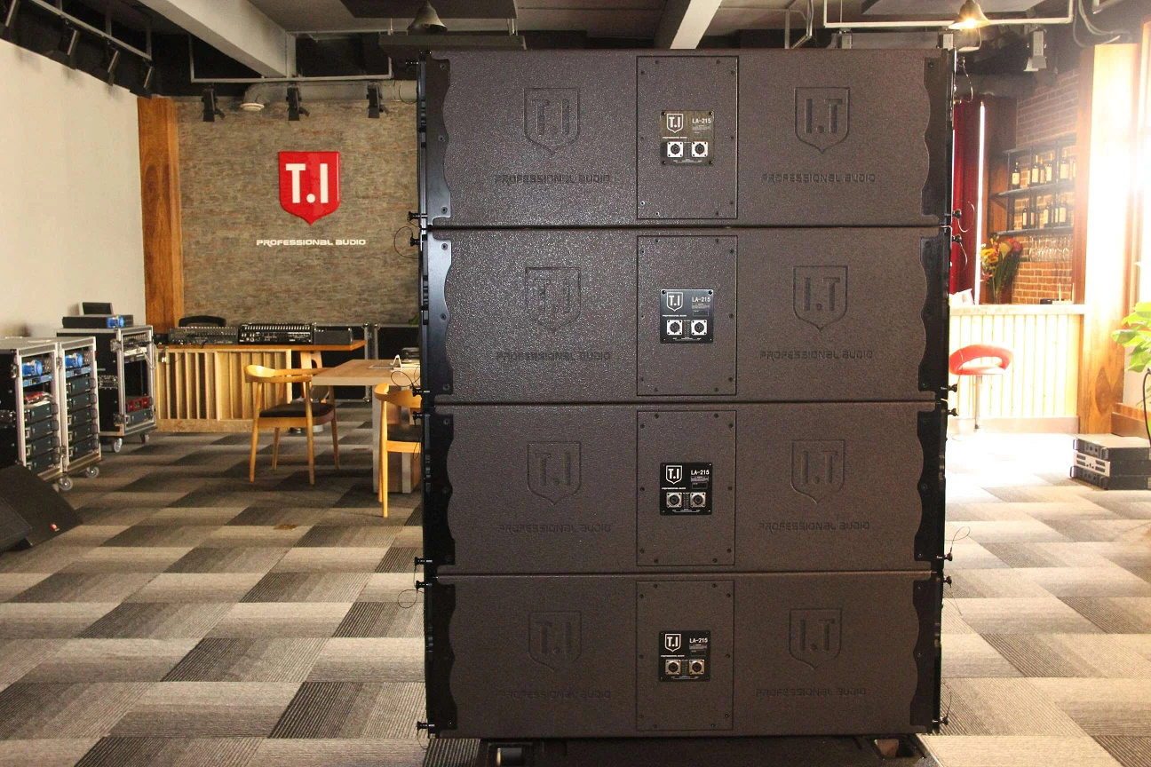 Professional Waterproof Powered Long Distance Neodymium Line Array System Speaker Dual 15 Inch 3 ...