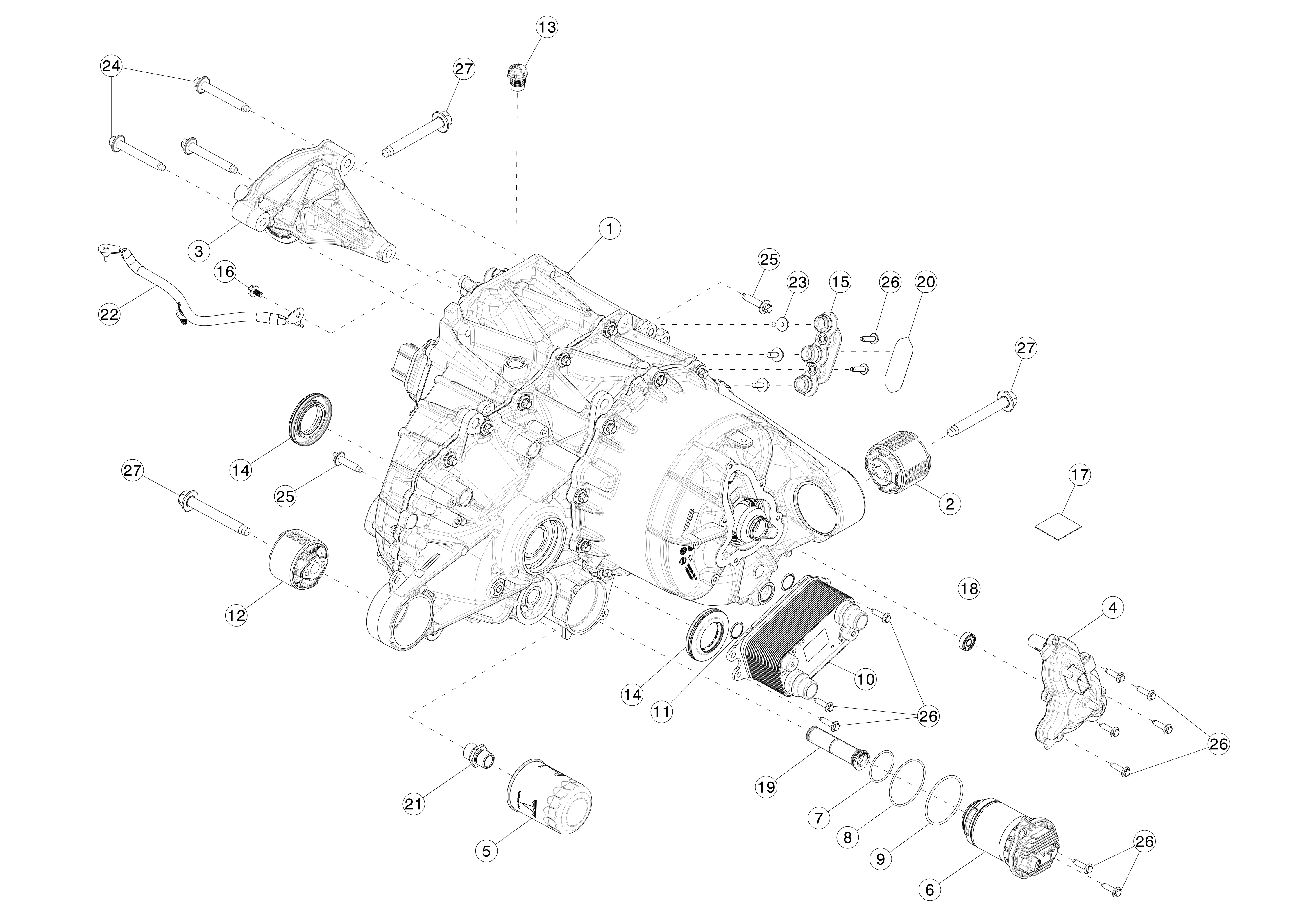 BAINEL Drive Unit Mount Bracket Support for TESLA MODEL Y