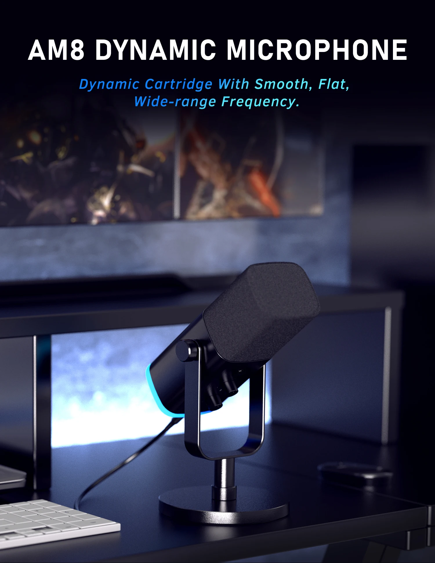 Fifine Microfone Gamer Micrfono Profesional Usb Micro Phone Rgb Gaming ...