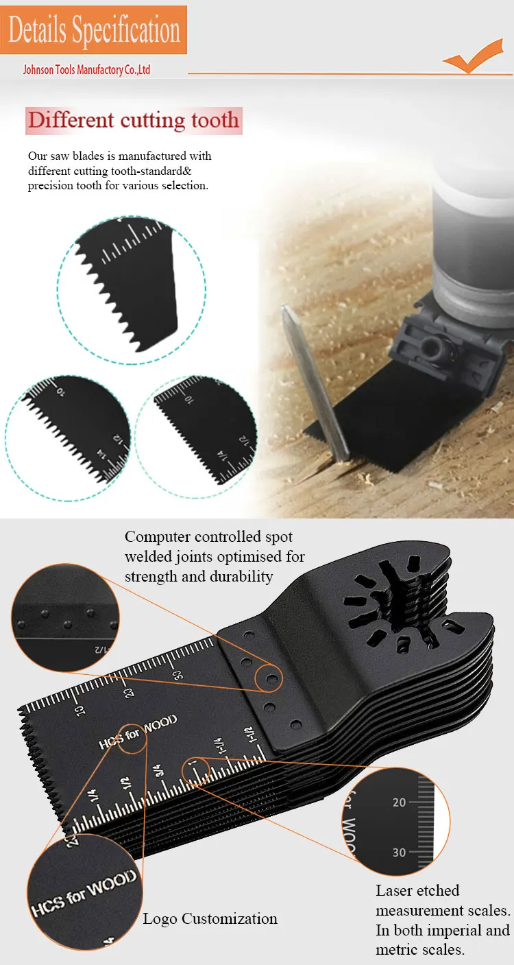 20pcs Quick Release Multi Blades Cutter Set Multi Tool Oscillating Saw ...