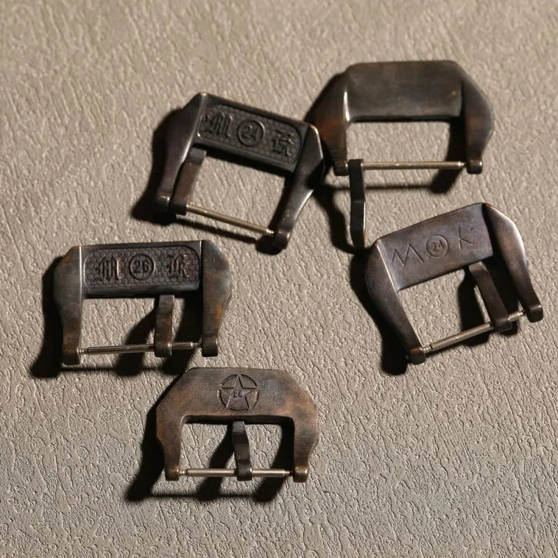 Win-Win Bronze Watch Buckle Genuine Copper Oxidized Mechanical Style ...