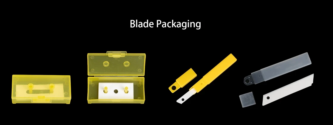 MIDDIA Trapezoidal Shape Industrial Blade Ceramic Box Cutter Utility ...