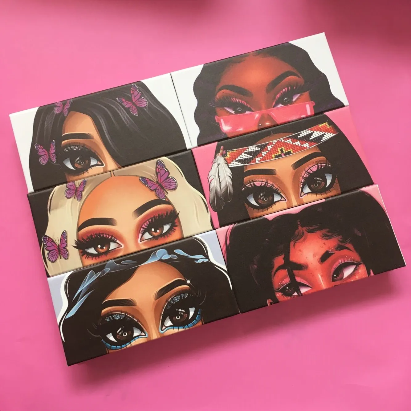Customize Your Own Cartoon Girl Eyelash Box Bratz Doll Lash Case 3D ...