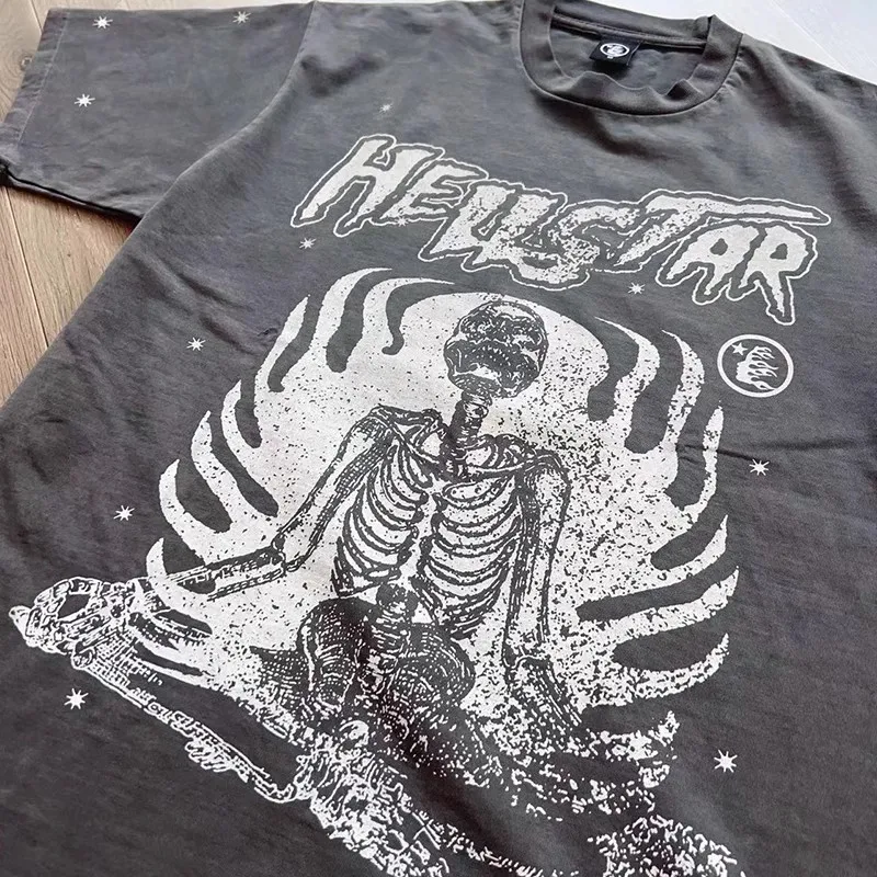 Wholesale Custom High Quality Printed T-shirt Hellstar Men's And Women ...