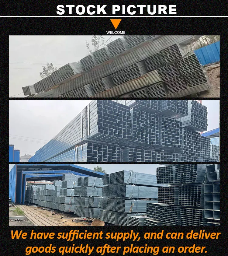 Galvanized Square And Rectangular Steel Pipes Z180 Galvanized ...