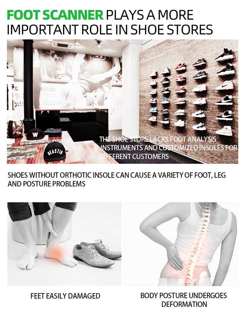 Customize Gait Analysis Equipment Foot Care Kit Orthopedic Insoles ...