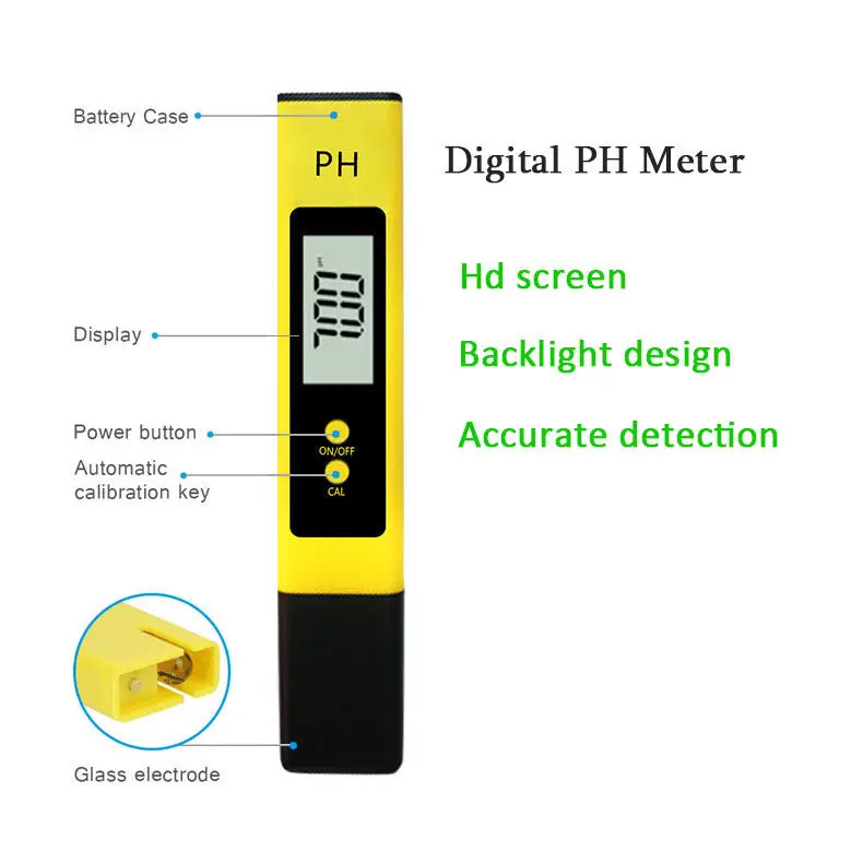 0-14 Ph Big Screen Digital Ph Meters Water Quality Tester - Buy Ph ...