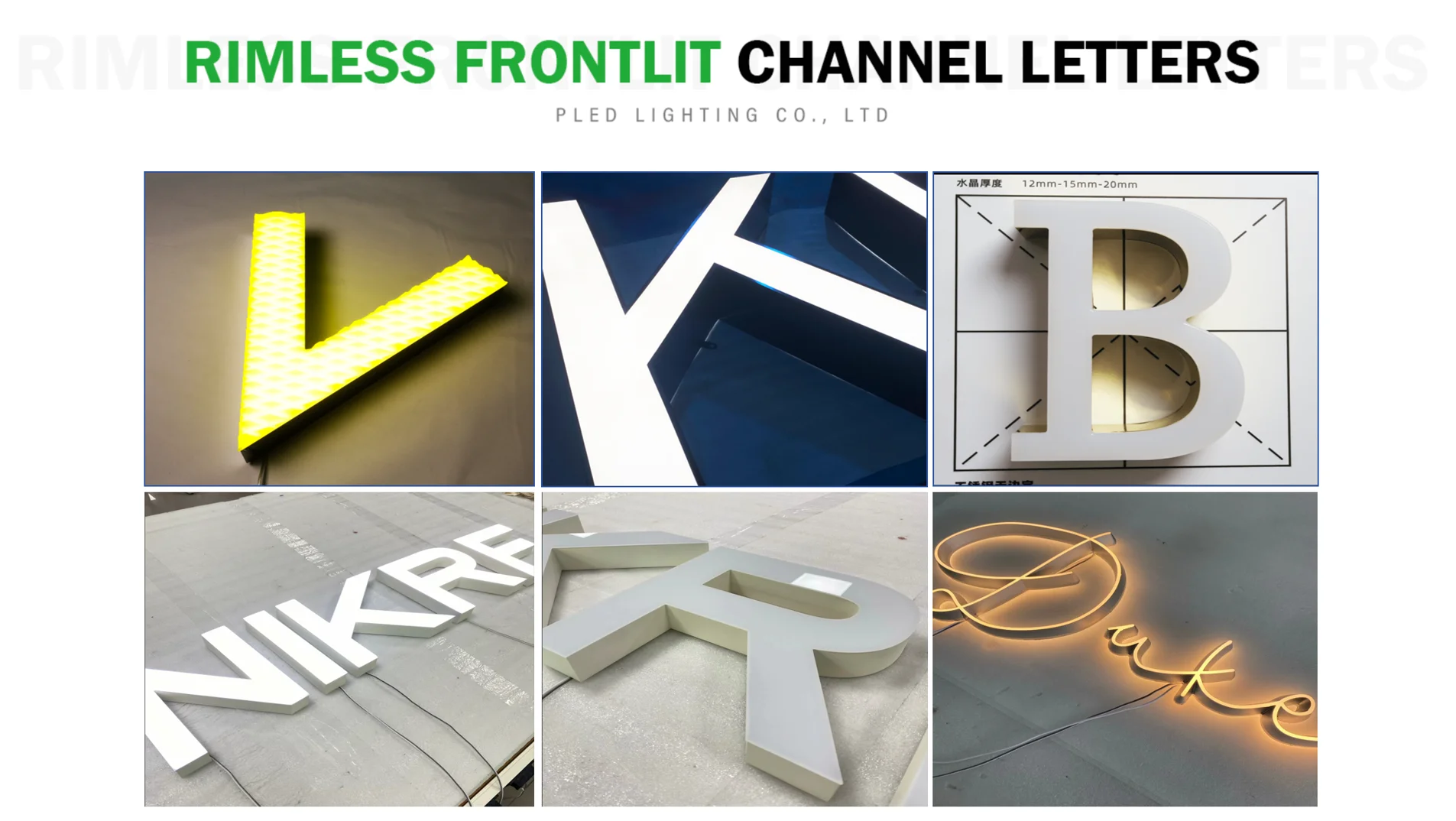 Outdoor Business Sign Led Channel Letters Sign Waterproof Led ...