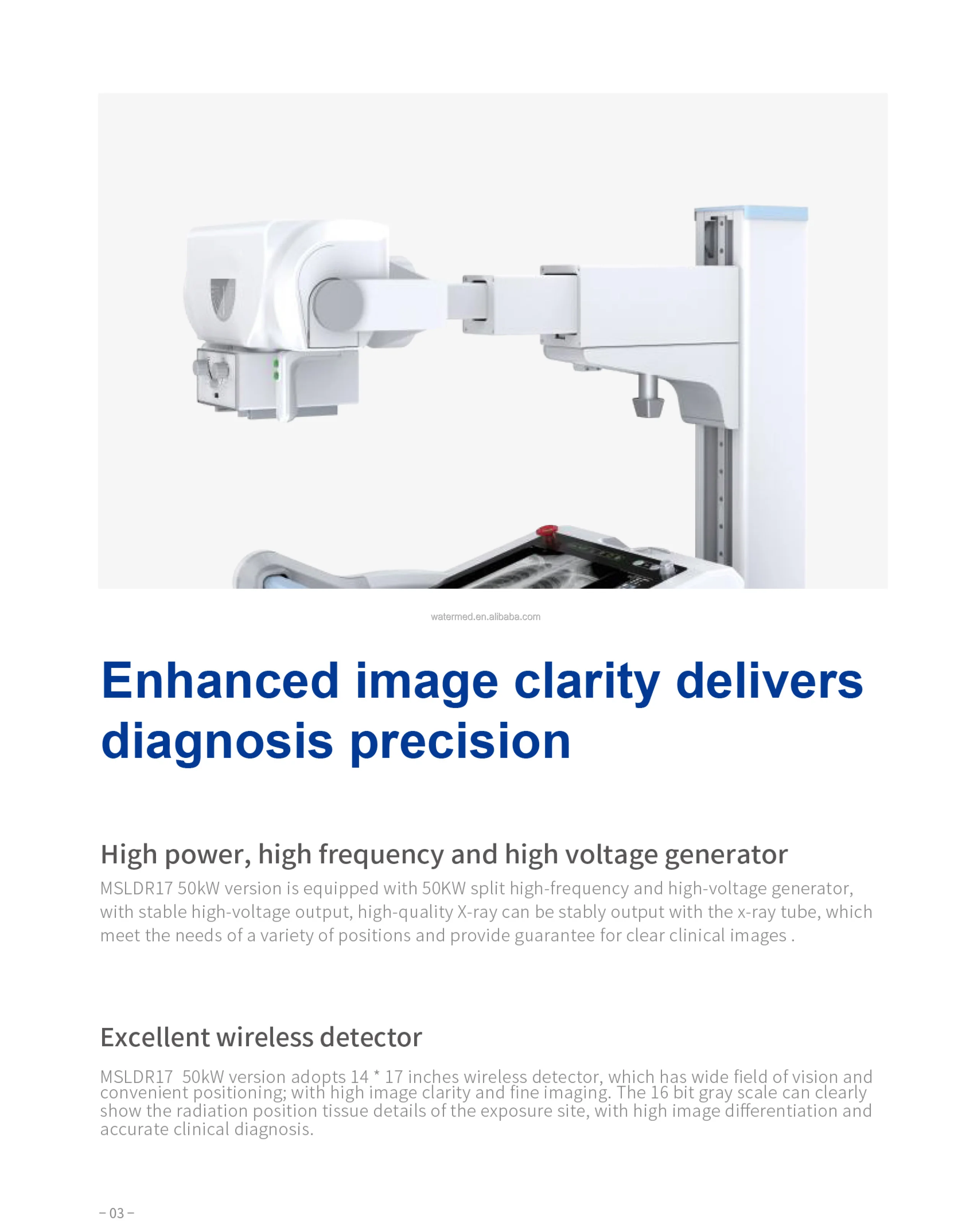 Ce 50kw Digital Dr X-ray Machine Radiography Dr Xray - Buy Iray Wireless Flat Panel Detector ...