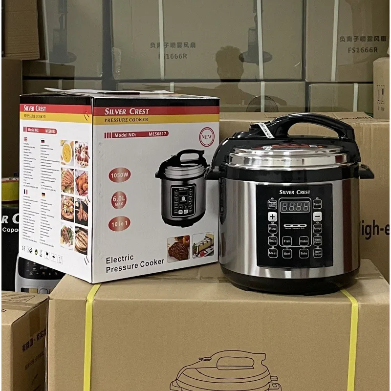 Silver Crest 5l 6l Stainless Steel 10 In 1 Multifunction Smart Lcd Home ...