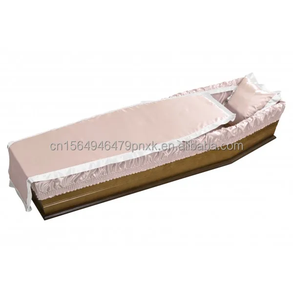 Satin Coffin Lining and Coffin Drapery Set with Taffeta Fabric Funeral ...
