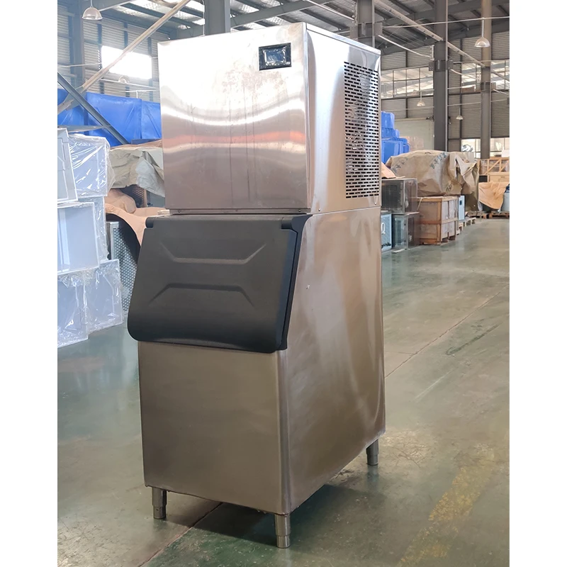 200kg 300kg 500kg Automatic Cube Ice Machine Stainless Steel Commercial ...