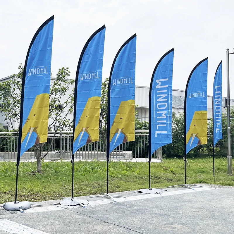 Custom Beach Feather Flags - Promotional Outdoor Advertising