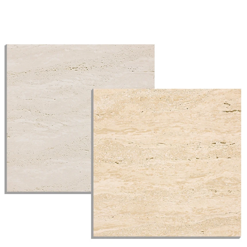 Beige Travertine Porcelain Tiles Matt Ivory Stone Wall Tiles Brick ...