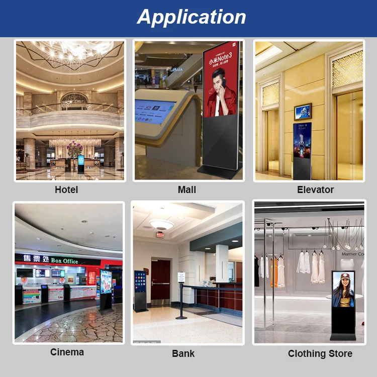 Full-Screen Shopping Exhibition Hall LCD Digital Signage Indoor ...