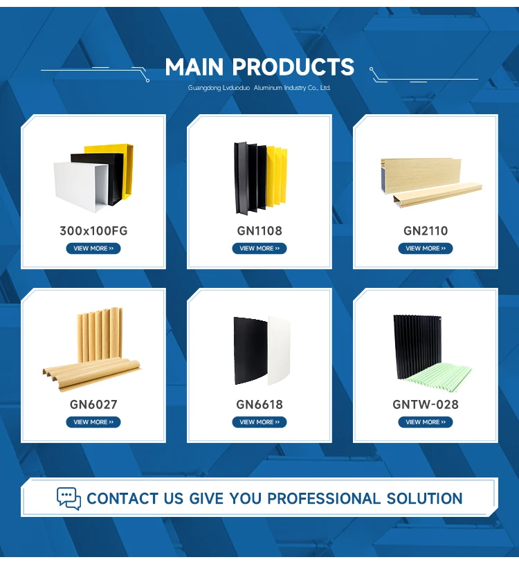 Customization 3D Wall Profiles Aluminum Curtain Great Wall Boards ...