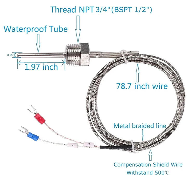 Thermistor Temperature Measurement Thermocouple Connector K Type Ntc ...
